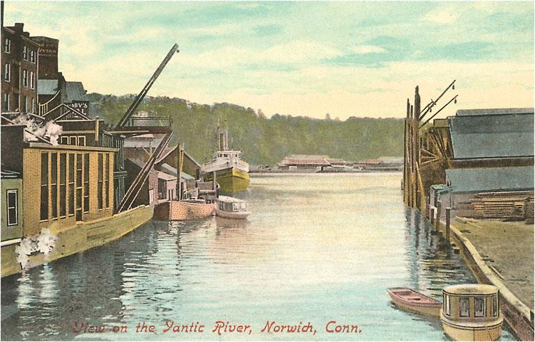 Yantic River, Norwich Vintage Image, Connecticut CT-03 – Found Image ...