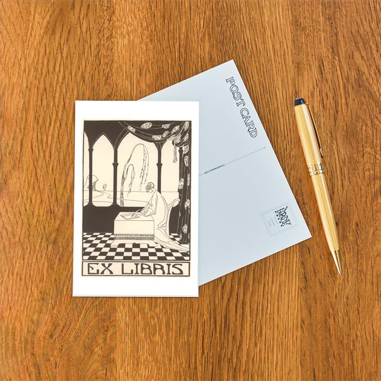 Ex Libris, Woman Writing in Book Vintage Image, Literature & Letters LT ...