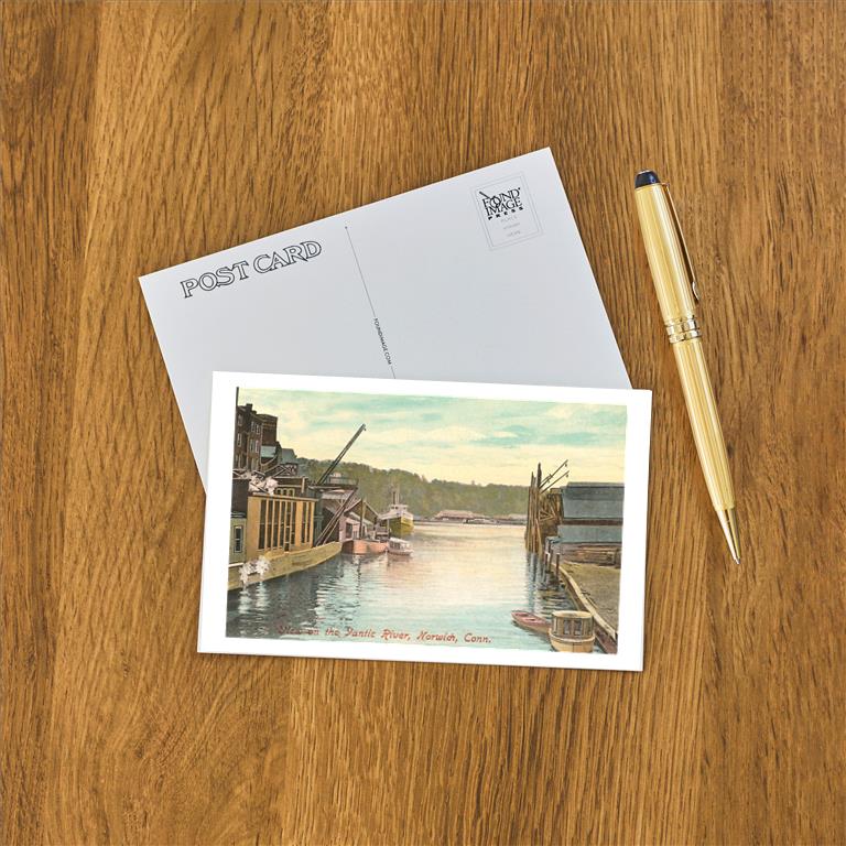 Yantic River, Norwich Vintage Image, Connecticut CT-03 – Found Image ...