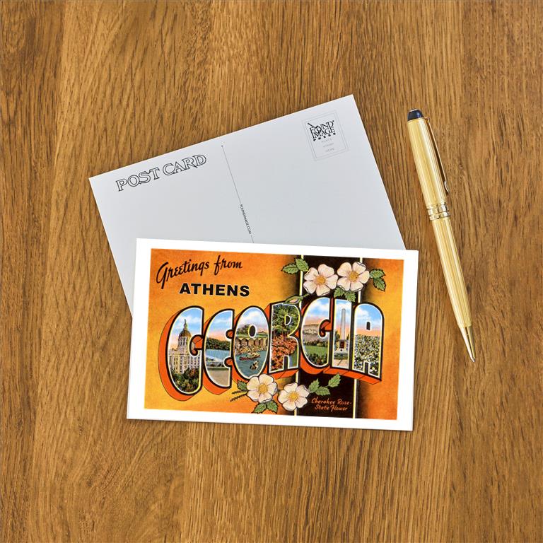 Greetings from Athens Vintage Image, Georgia GA-255 – Found Image Press ...