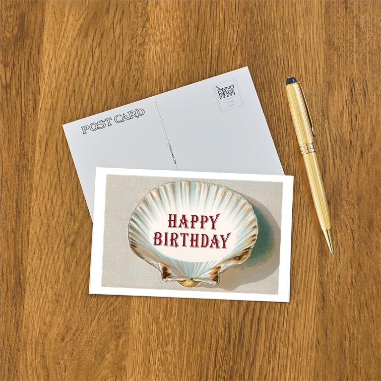 Happy Birthday, Clam Vintage Image, Happy Birthday HB-615 – Found Image ...